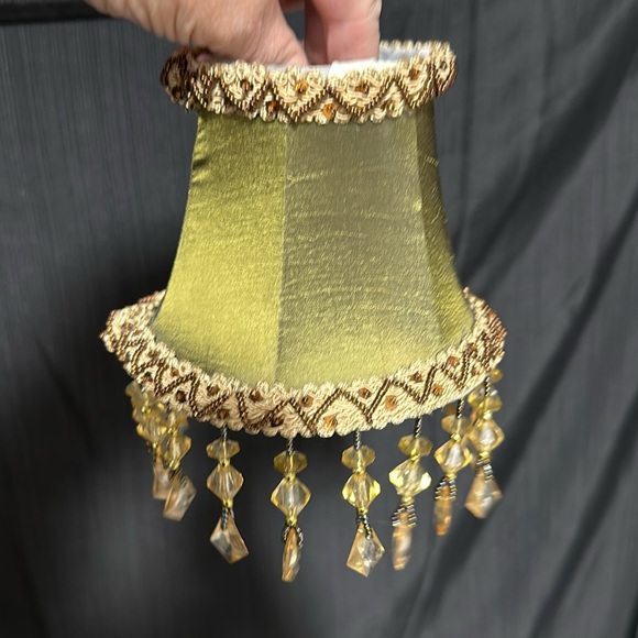 Other | Shaded Green Cloth X 8 Lamp Shades Measurements In Pics | Poshmark